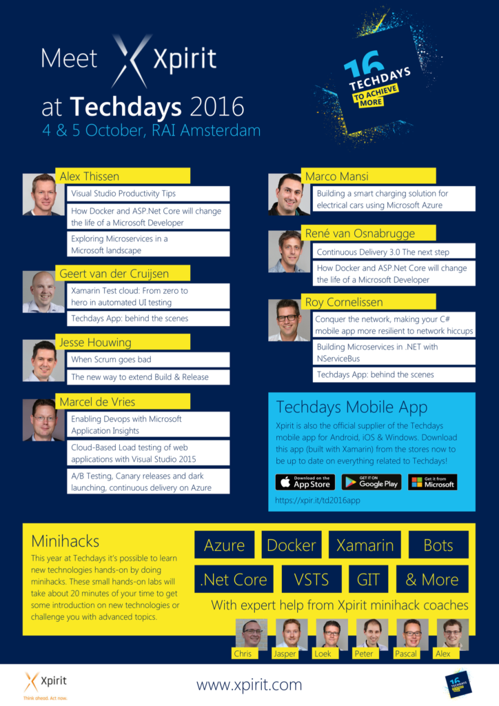 TechDays 2016 And Xpirit Magazine #3 | Xebia